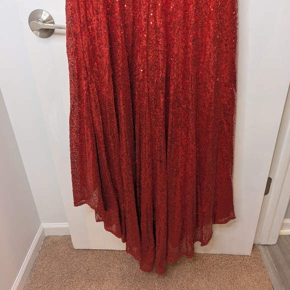 Dresses | The Ultimate Jessica Rabbit Red Sequined Gown | Poshmark